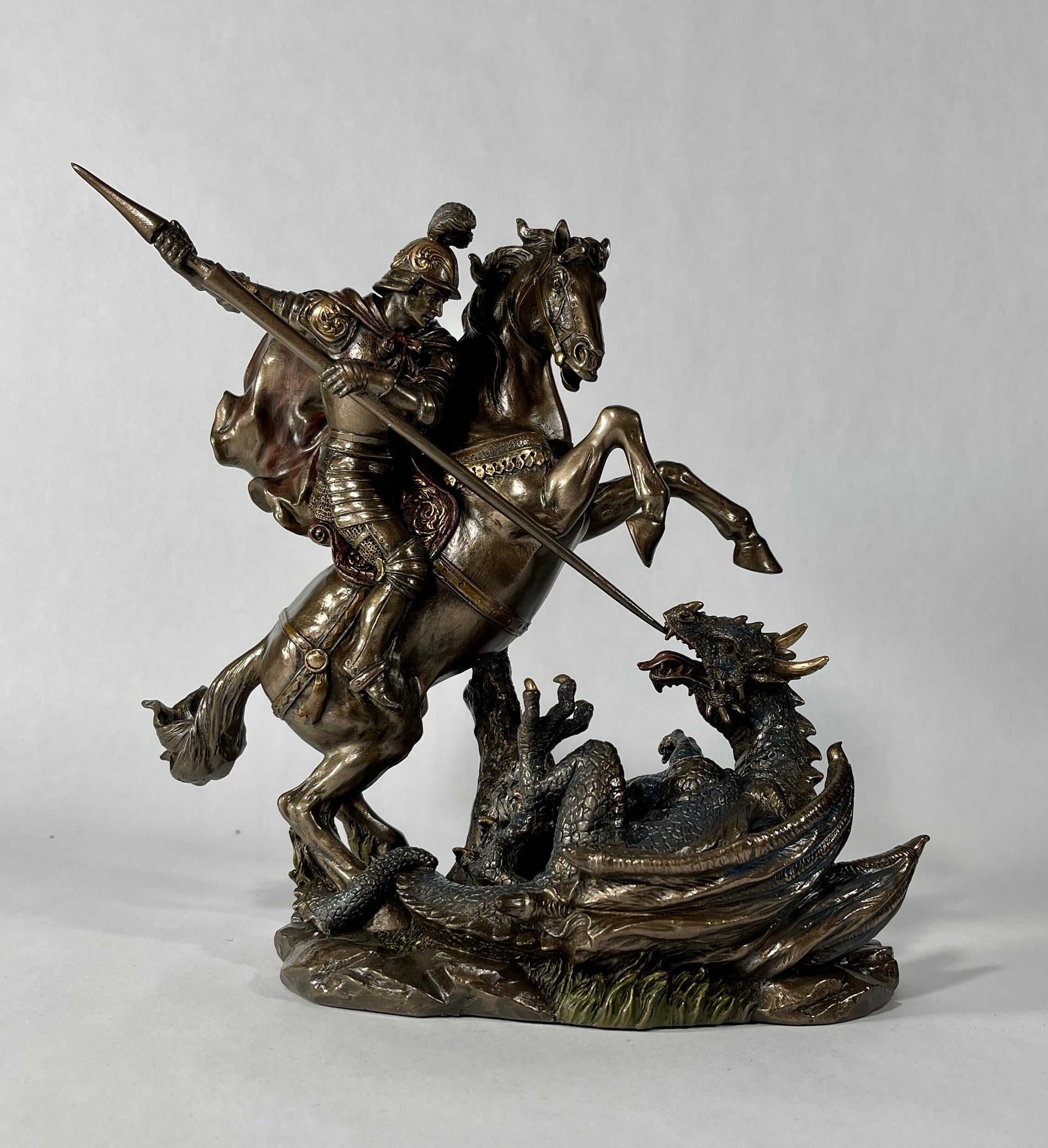 St. George Slaying Dragon Sculpture — AllSculptures