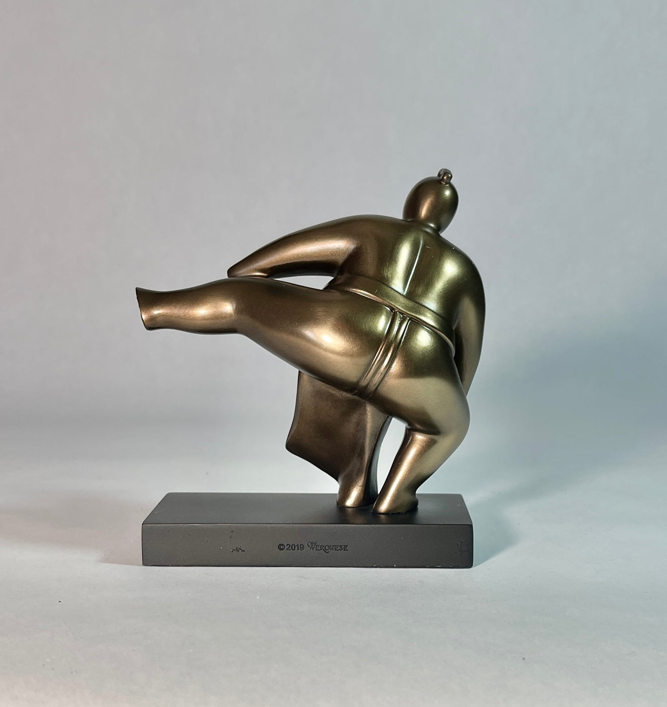 Abstract Sumo Stomp Wrestler Statue — AllSculptures