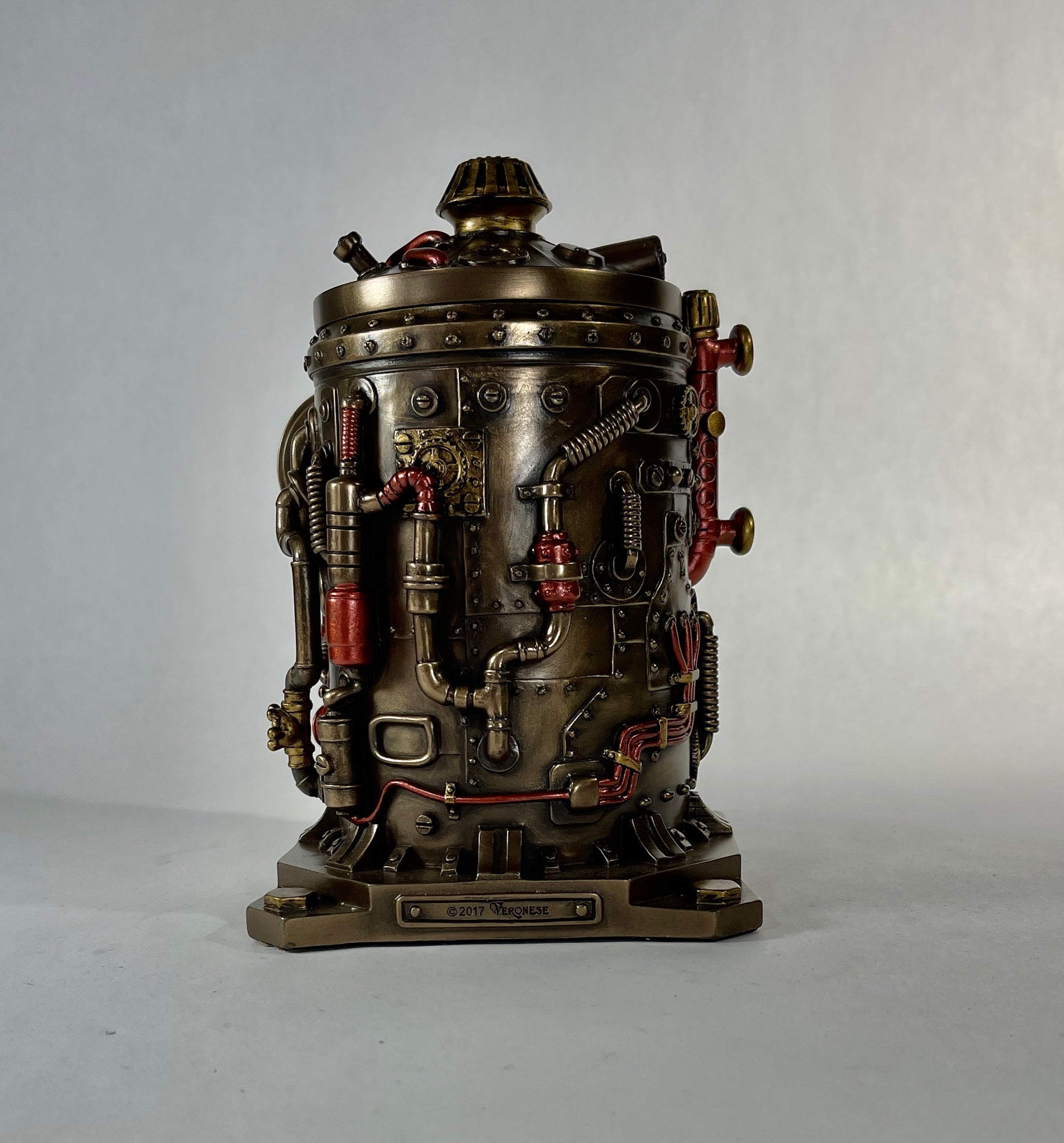 Steampunk Mysterious Container Clock Trinket Box — AllSculptures