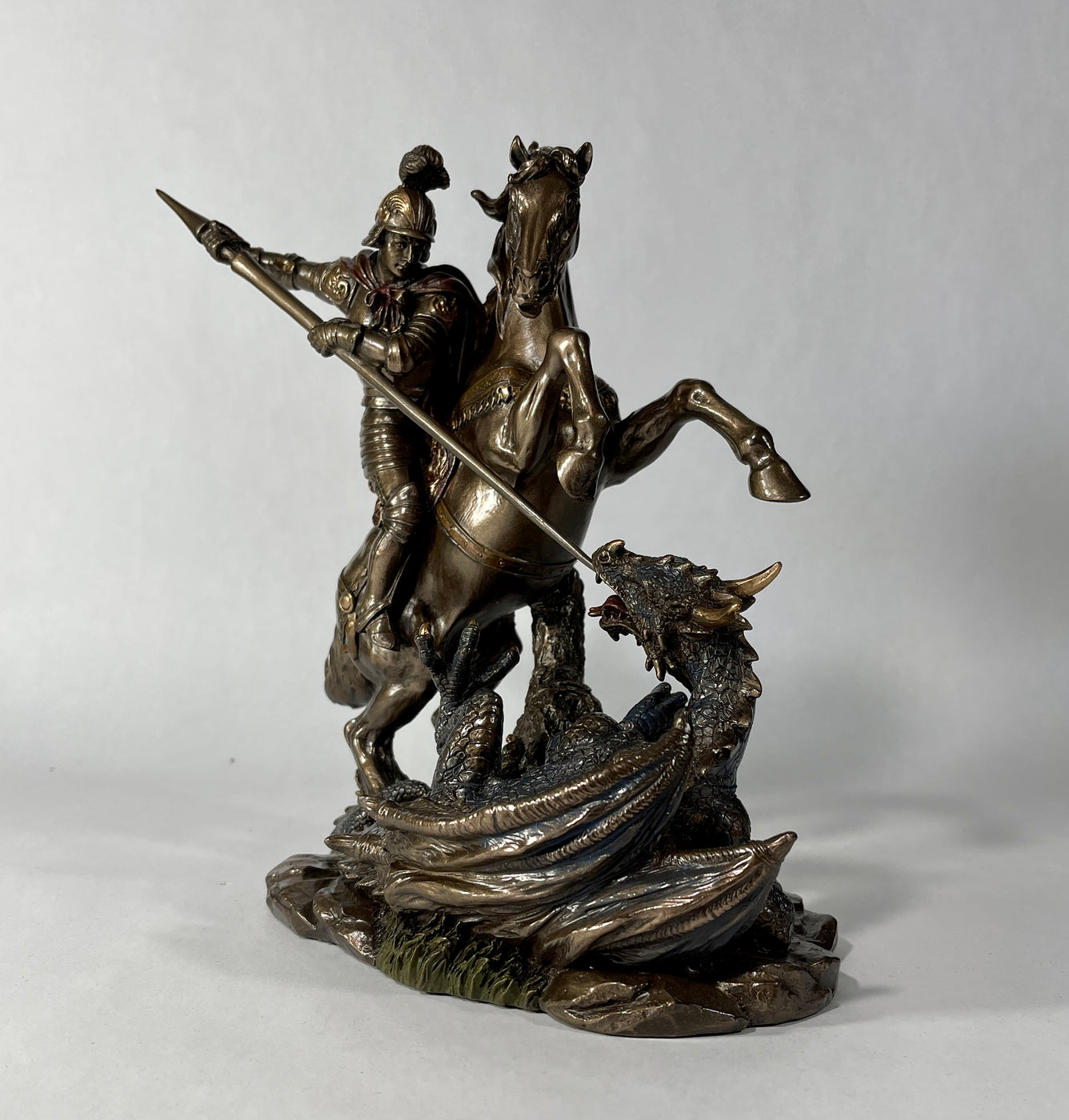 St. George Slaying Dragon Sculpture — AllSculptures