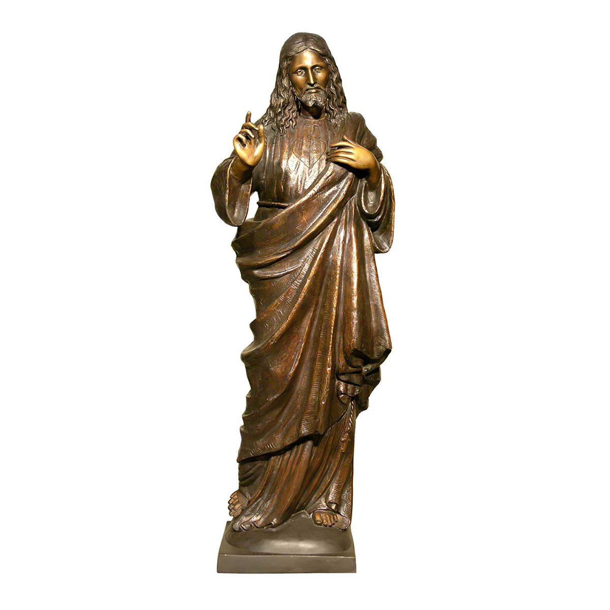 Jesus Sacred Heart Bronze Sculpture — AllSculptures