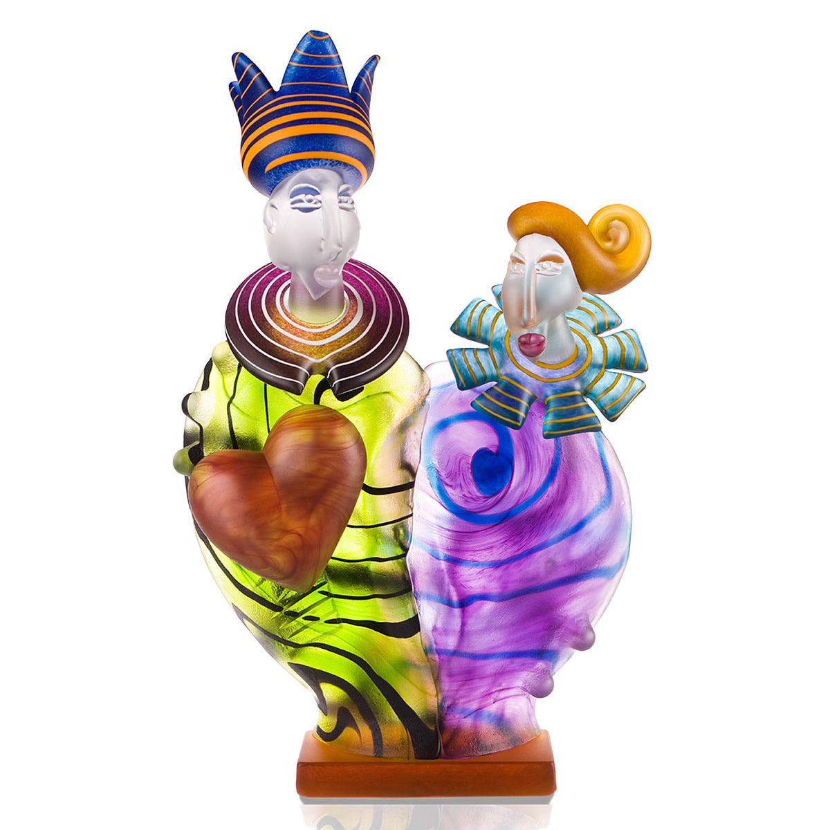 King & Queen Sculpture-Art Glass — AllSculptures