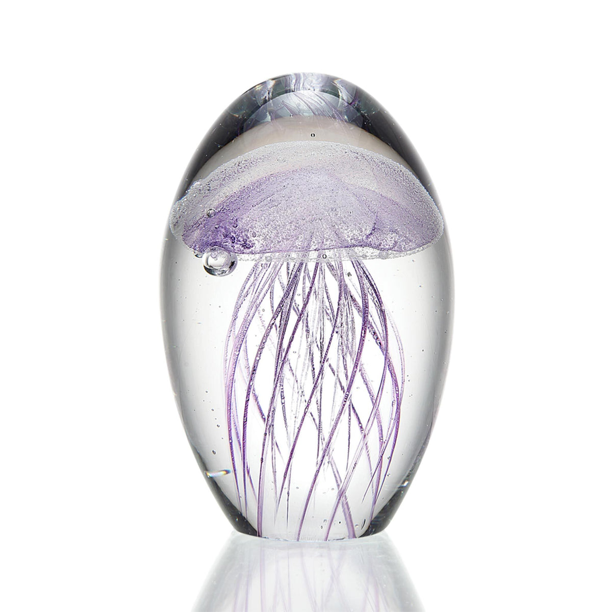 Light Purple Glass Jellyfish Figurine - Glow in the Dark by San Pacific ...