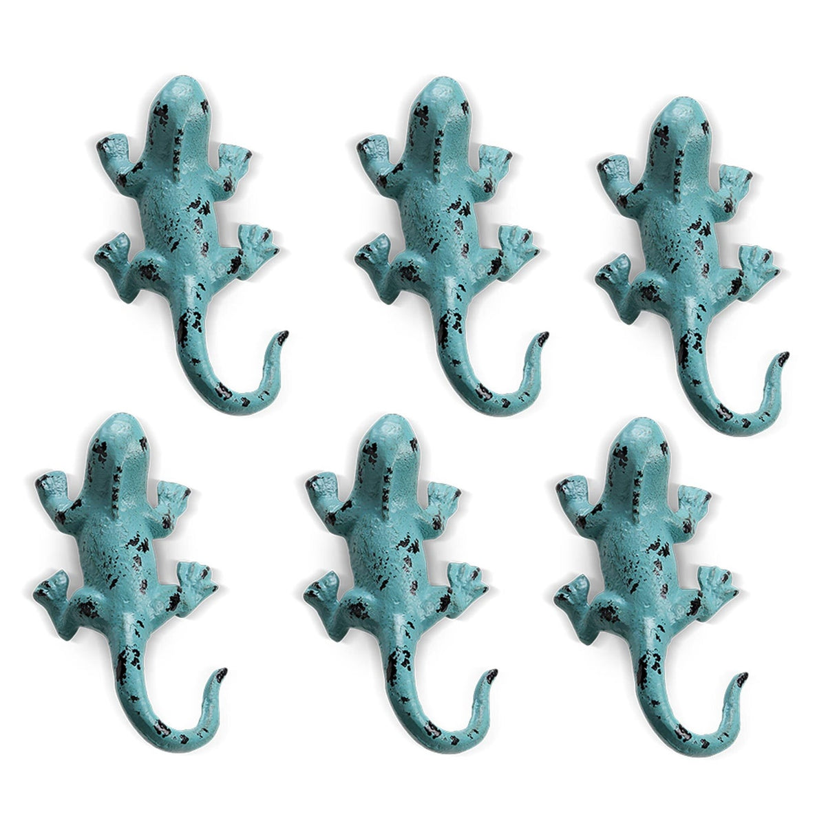Lizard Wall Hooks, Set of 6 by San Pacific International/SPI Home ...
