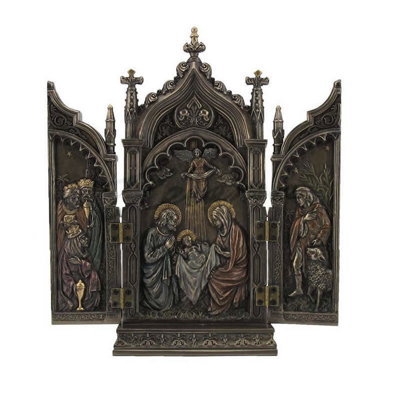 Nativity In Cathedral Triptych — AllSculptures