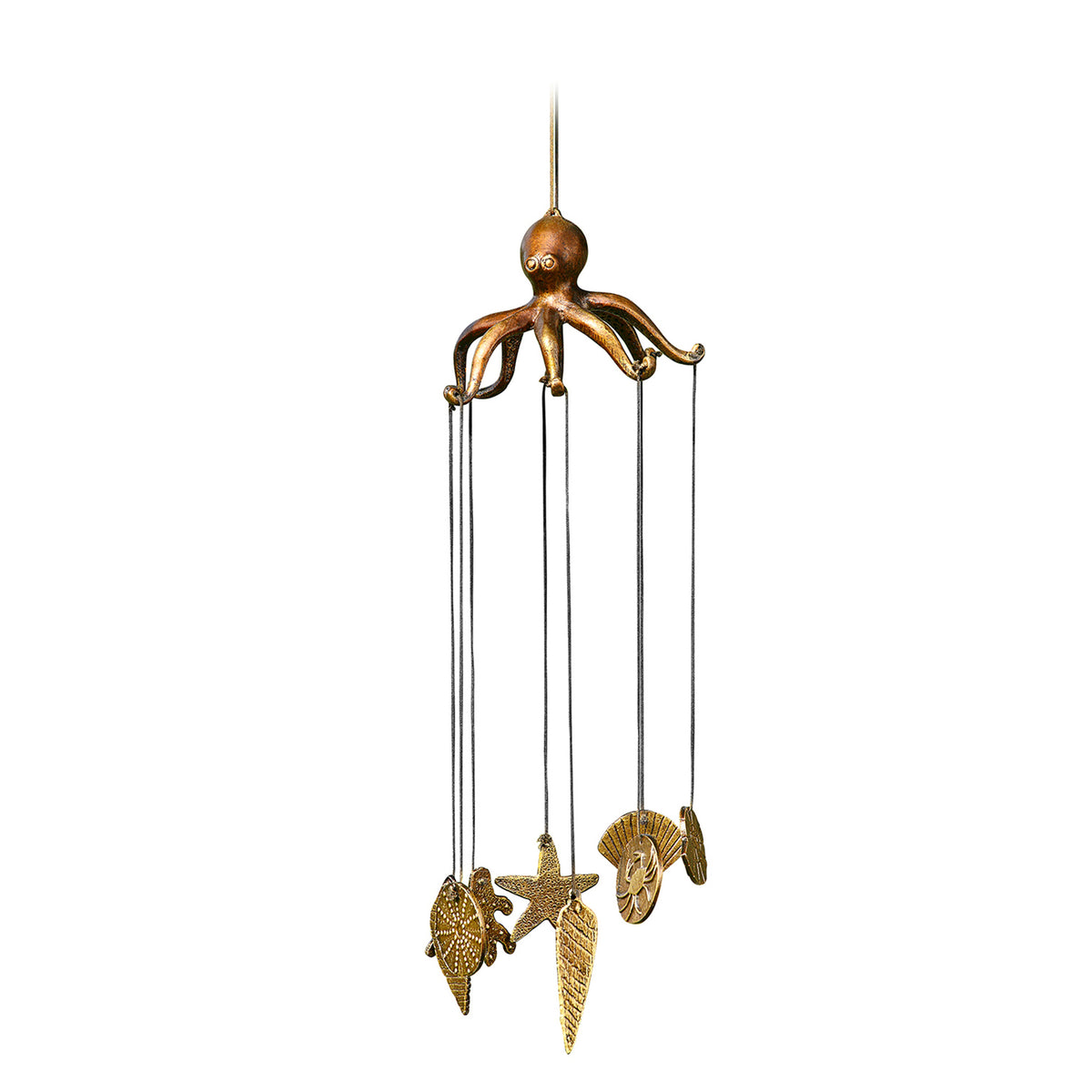Octopus and Seashell Wind Chime by San Pacific International/SPI Home ...