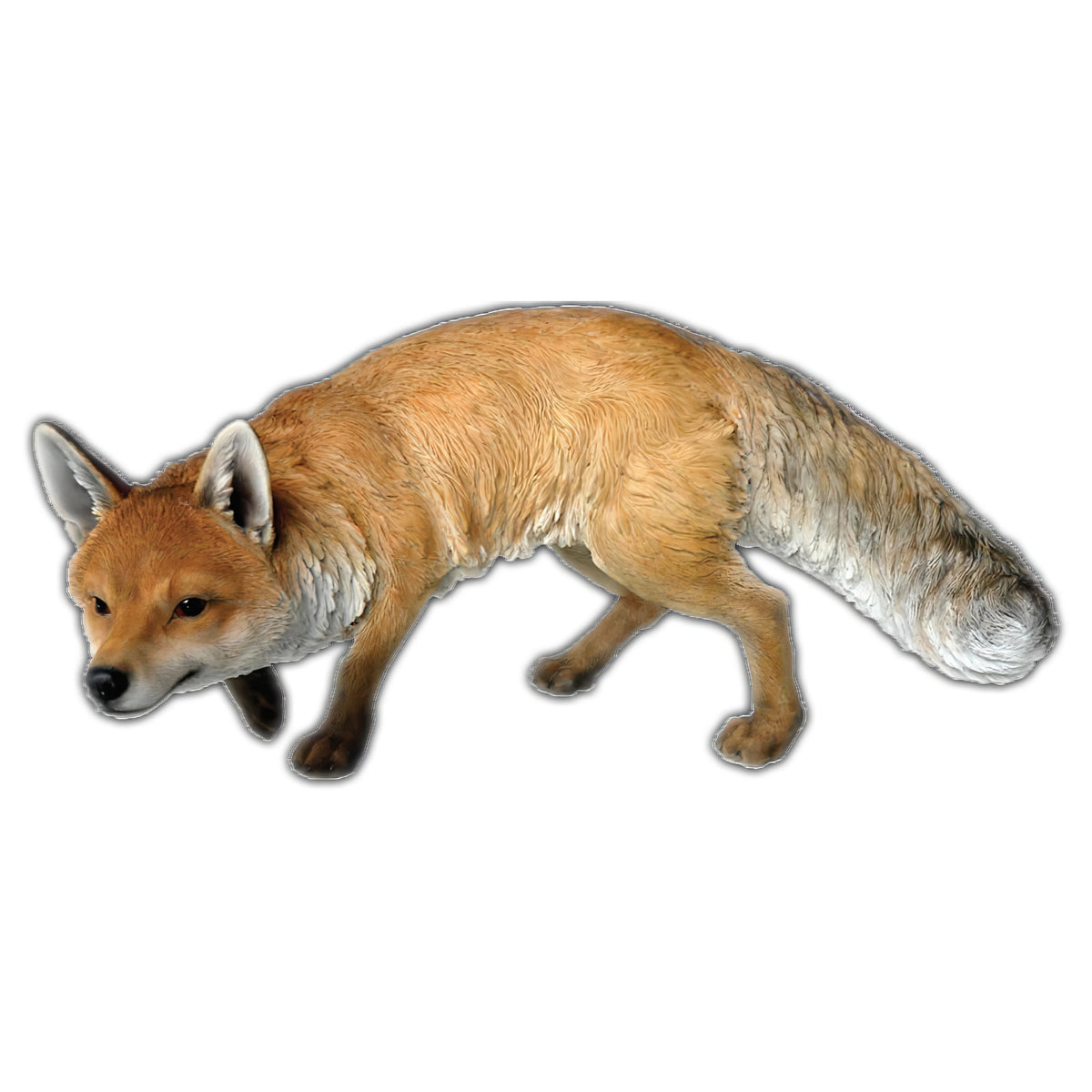 Prowling Fox Statue- 14.75"L — AllSculptures