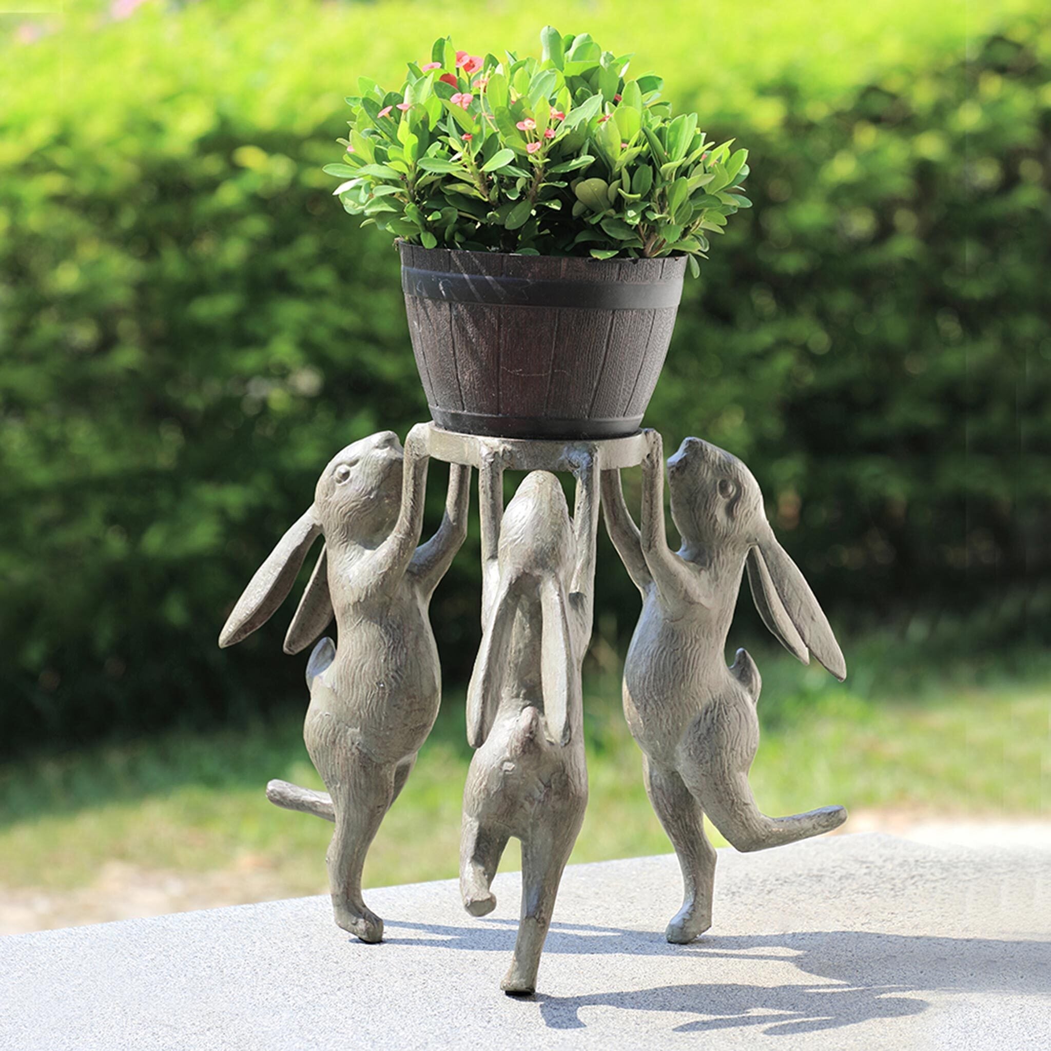 Rabbit Outdoor Garden Sculptures Statues - Add Whimsy to Your Garden ...