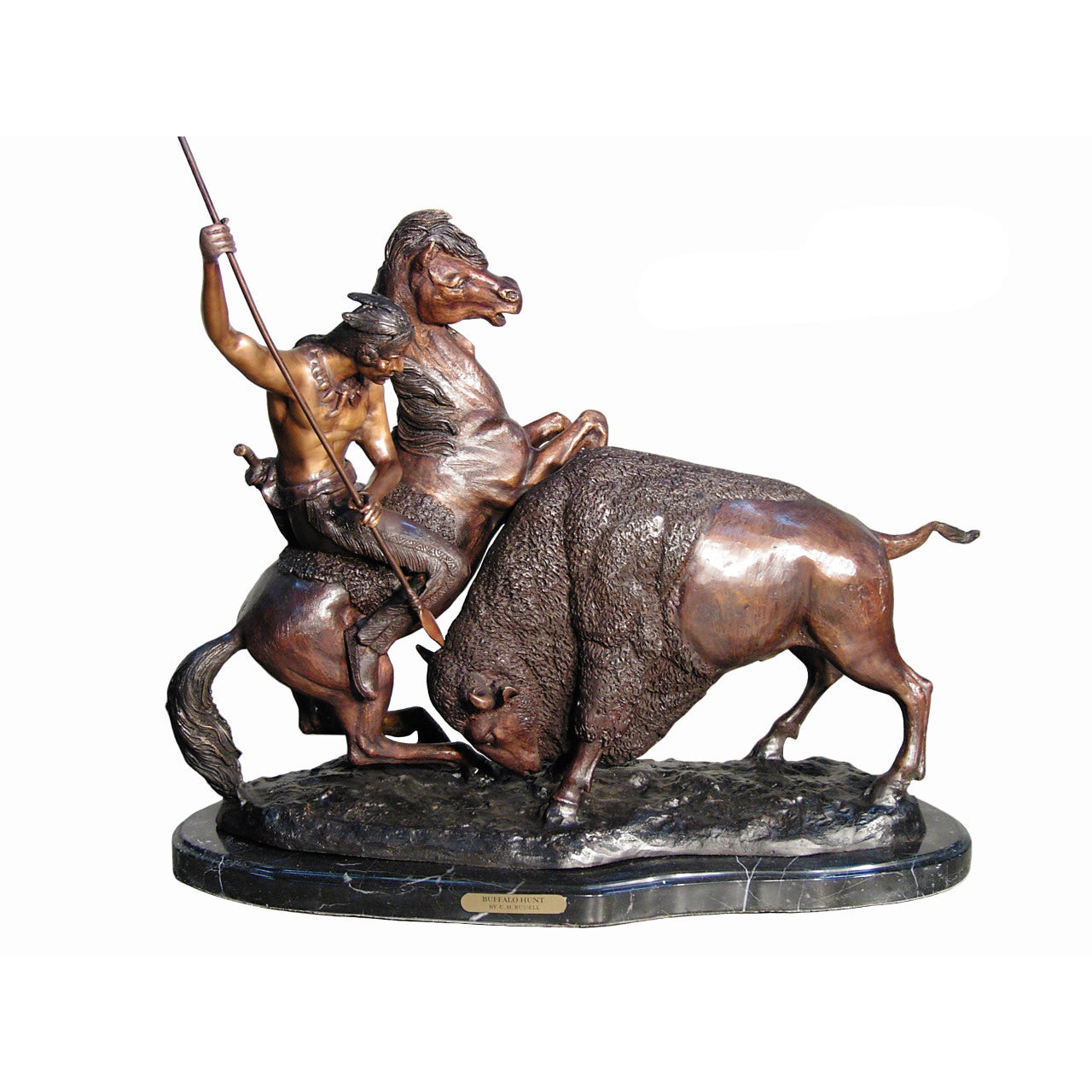 Buffalo Sculptures-Buffalo Statues-AllSculptures.com