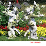 Rococo Angel Statue-Torch Right — AllSculptures