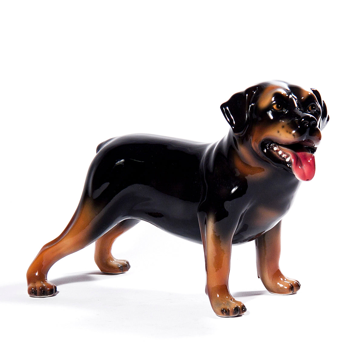 Rottweiler Sculpture- Italian Ceramic — AllSculptures