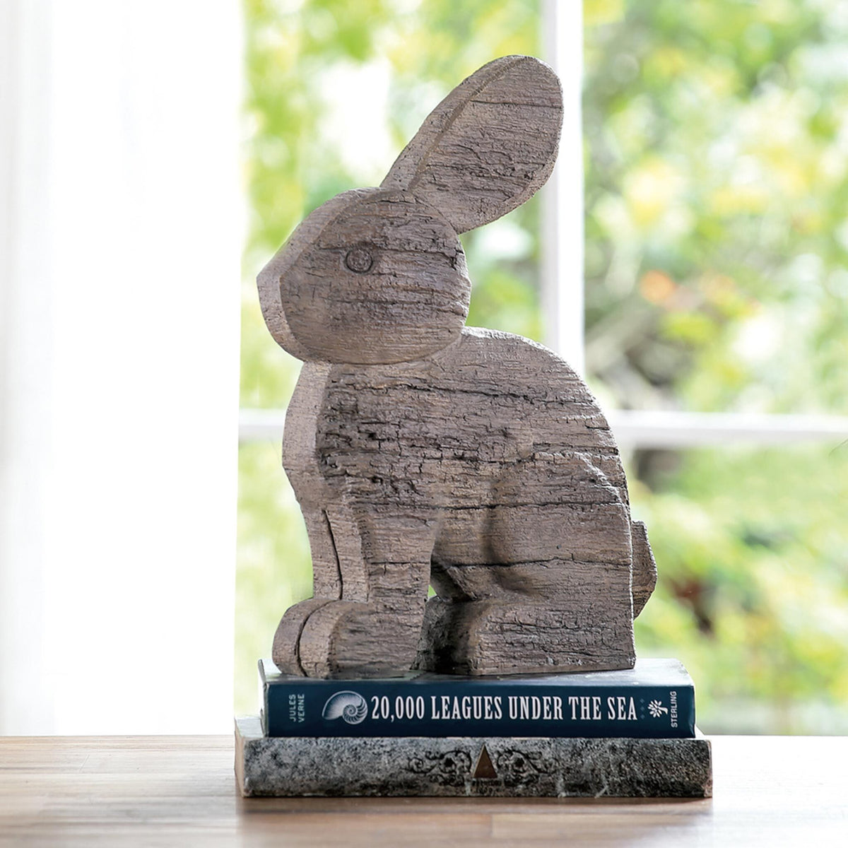 Rustic Rabbit Garden Sculpture by San Pacific International/SPI Home ...