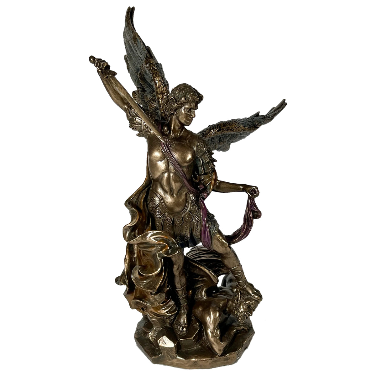 Saint Michael Slaying Demon Sculpture — AllSculptures