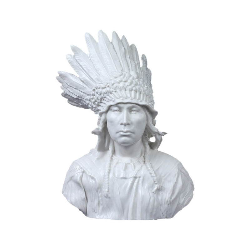 Sioux Indian Chief Bust — AllSculptures
