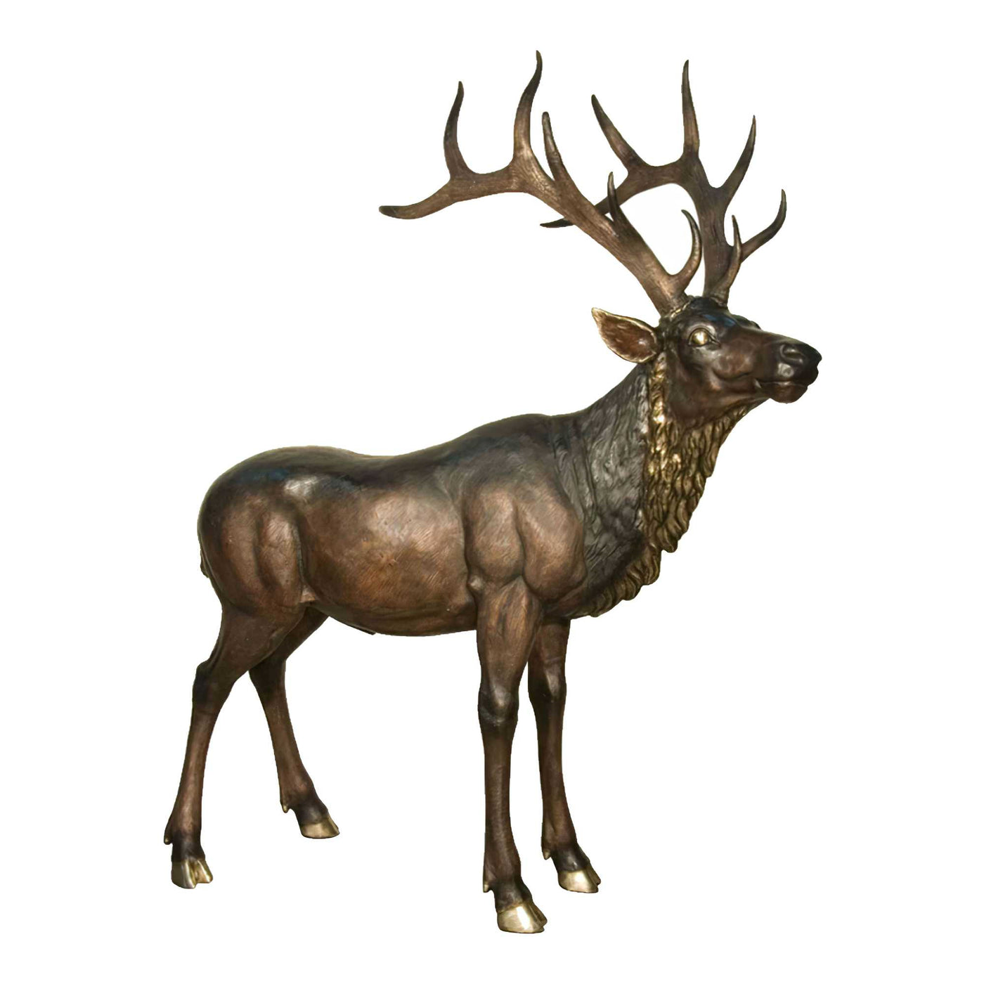 Bronze Standing Stag Sculpture, Extra Large — AllSculptures