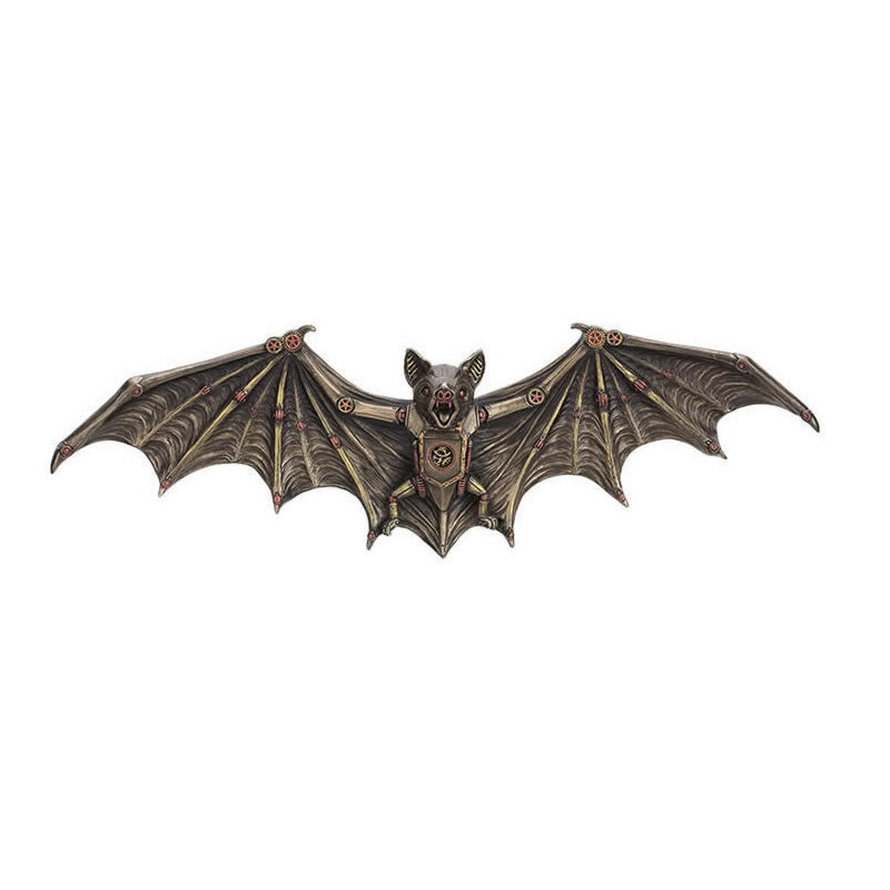 Steampunk Bat Wall Plaque — AllSculptures