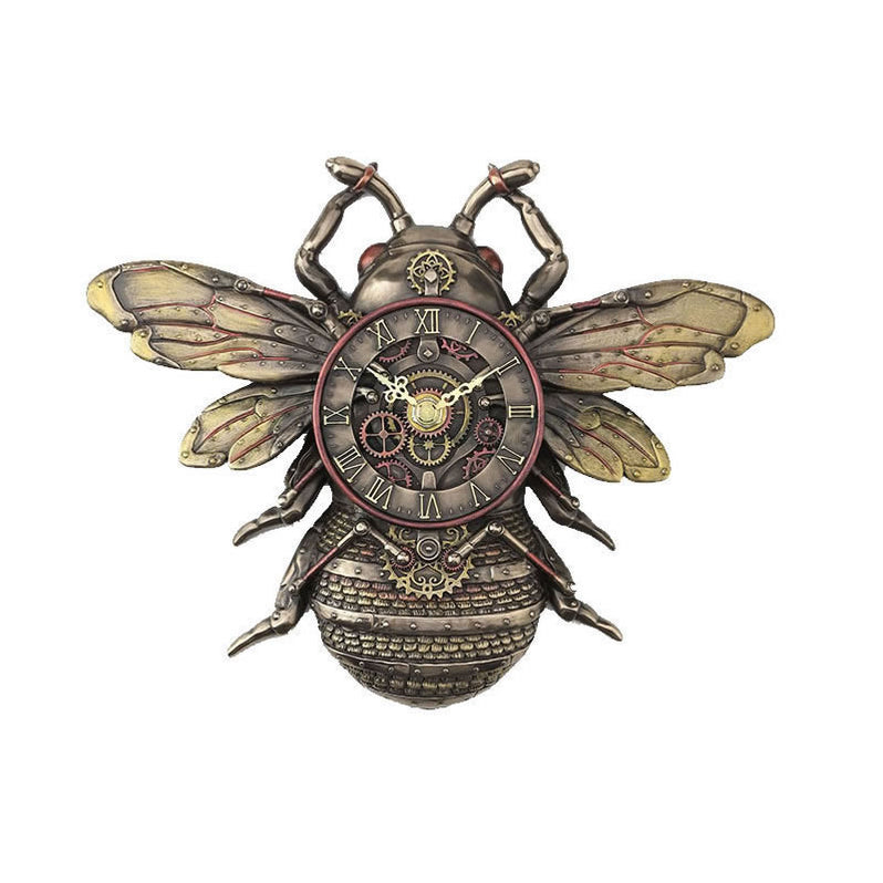 Steampunk Bee Wall Clock — AllSculptures