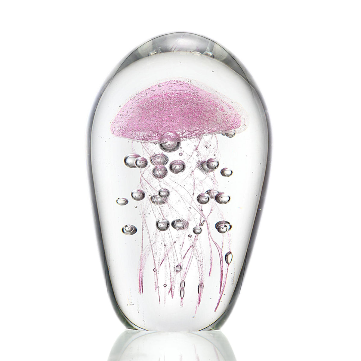Surfacing Jellyfish Glass Figurine- Purple by San Pacific International ...