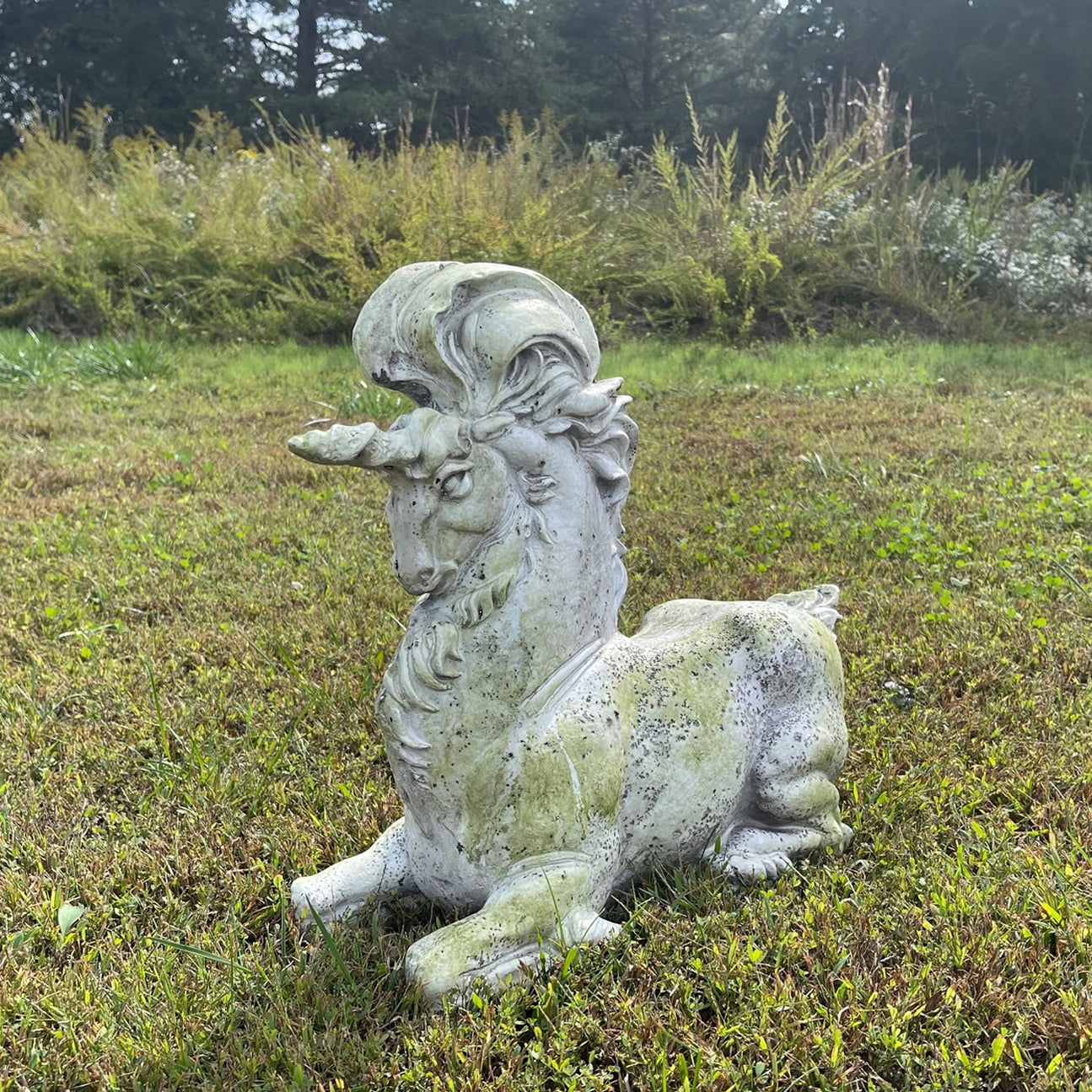 Unicorn Fantasy Garden Statue — AllSculptures